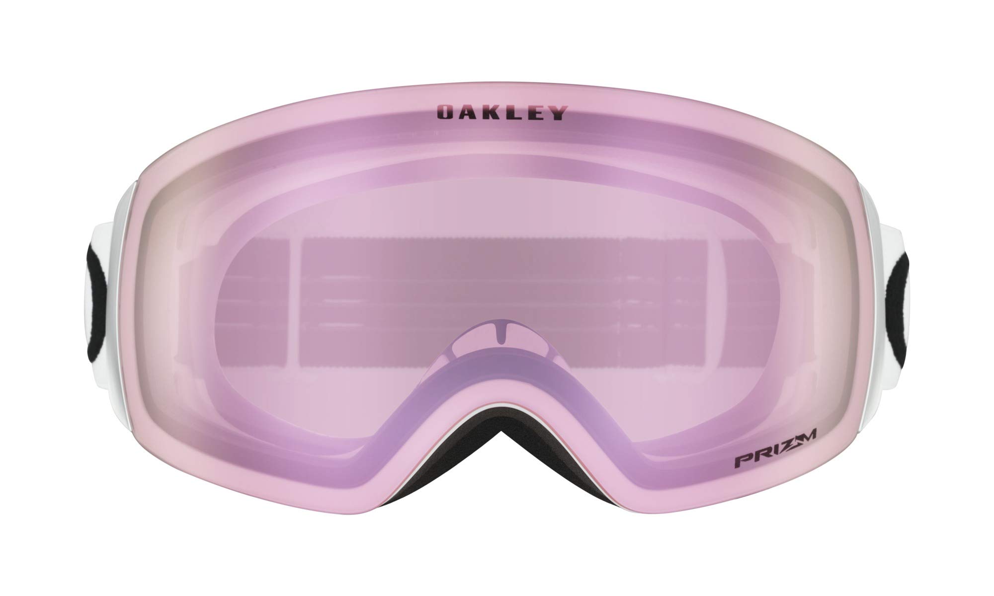 Oakley Flight Deck XM Snow Goggle (Matte White Frame/Prizm HI Pink Iridium Lens) with Large Goggle Soft Case