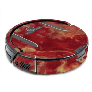 mightyskins skin compatible with shark ion robot r85 vacuum - crimson marble | protective, durable, and unique vinyl decal wrap cover | easy to apply, remove, and change styles | made in the usa