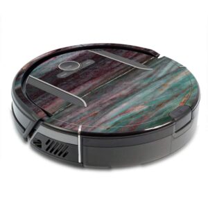 mightyskins skin compatible with shark ion robot r85 vacuum minimal cover - grunge marble | protective, durable, and unique vinyl wrap cover | easy to apply, remove | made in the usa