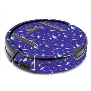 mightyskins skin compatible with shark ion robot r85 vacuum - crystal gemstones | protective, durable, and unique vinyl decal wrap cover | easy to apply, remove, and change styles | made in the usa