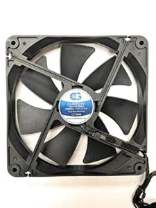 coolerguys 12vdc waterproof ip67 fan (high speed, 140x25mm)