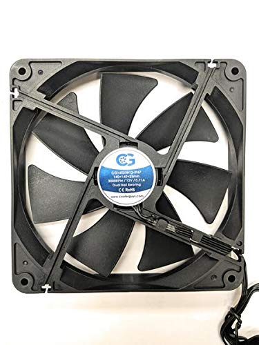 Coolerguys 12vDC Waterproof IP67 Fan (High Speed, 140x25mm)