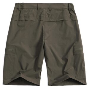 SVACUAM Men's Relaxed Fit Stretch Quick Dry Work Shorts(Army Green,38)