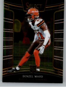 2018 select football #31 denzel ward cleveland browns concourse rc rookie card official nfl trading card from panini