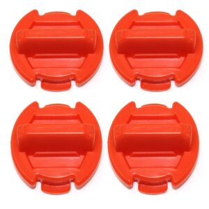 Orange Floor Drain Plug Plugs (4 Pack) for Polaris RZR