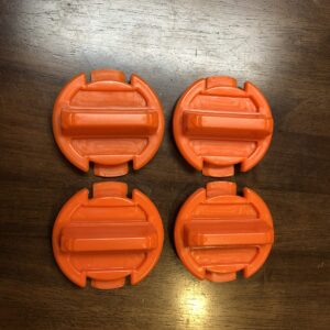 Orange Floor Drain Plug Plugs (4 Pack) for Polaris RZR