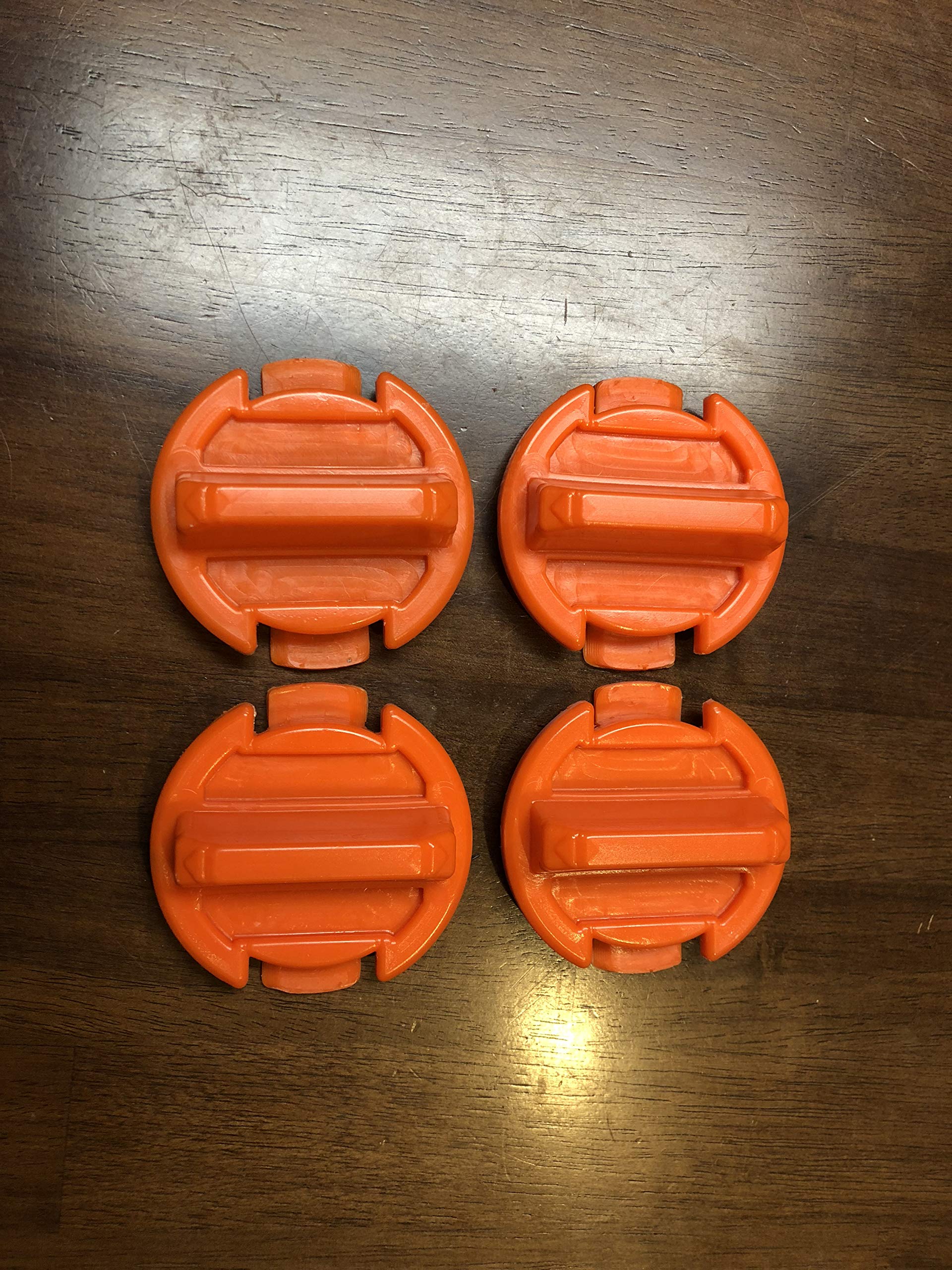 Orange Floor Drain Plug Plugs (4 Pack) for Polaris RZR