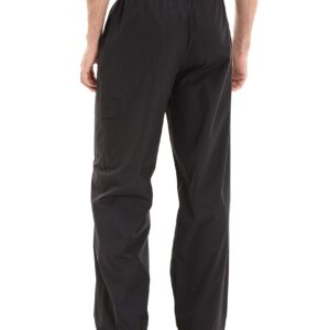 TRAILSIDE SUPPLY CO. Men's Snow Rain Pants Basic Insulated Workout Pants,Waterproof,Windproof Black 4XL