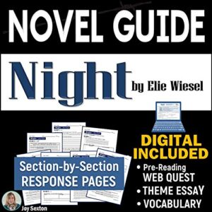 novel study guide: night by elie wiesel - print and digital for distance learning