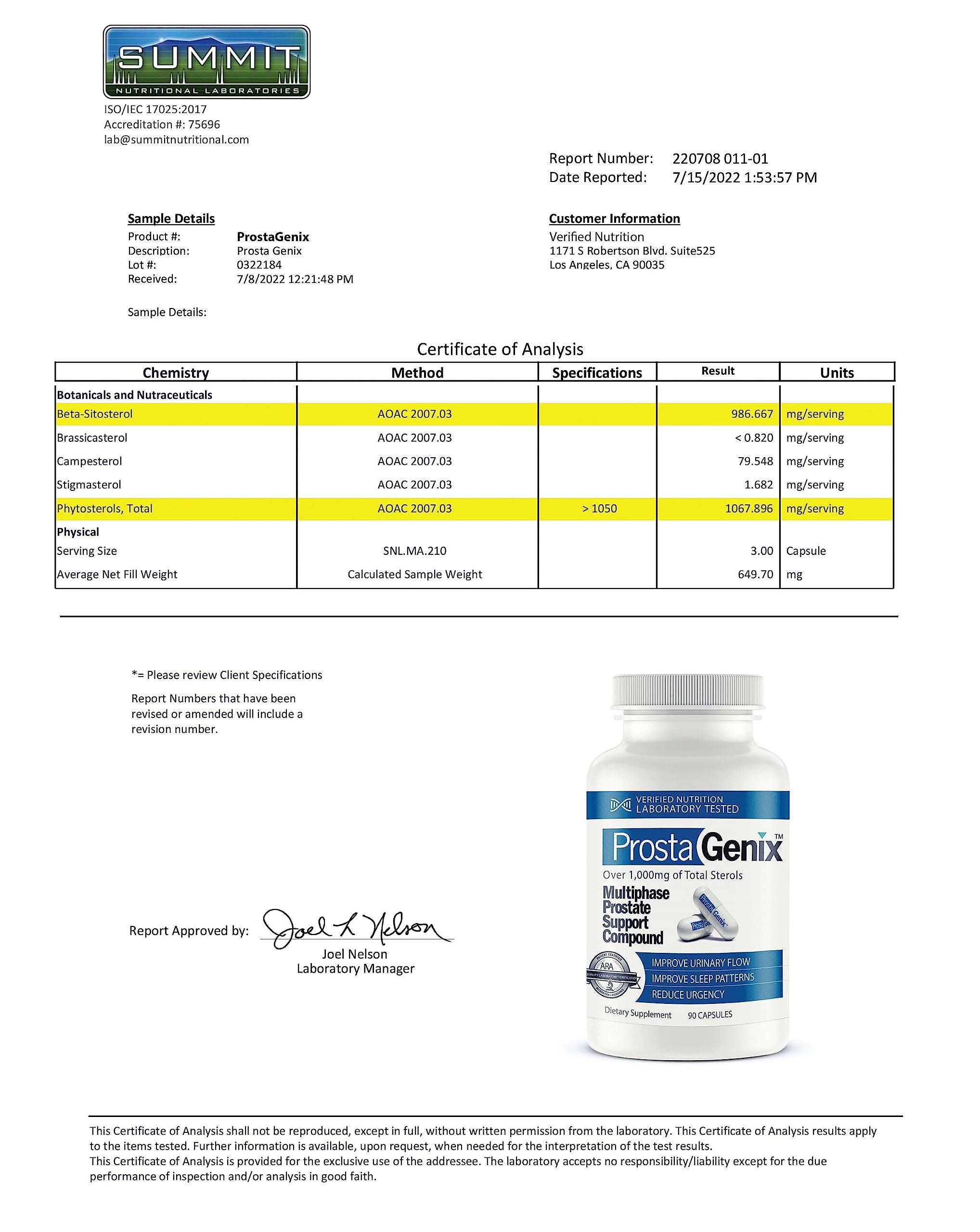 ProstaGenix Multiphase Prostate Supplement Capsule -3 Bottles- Featured on Larry King Investigative TV Show - Over 1 Million Sold - End Nighttime Bathroom Trips, Urgency, Frequent Urination.