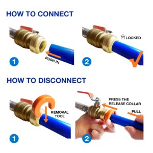 iSpring WSP-50 Reusable Whole House Spin Down Sediment Water Filter 50 Micron with Push to Connect Ball Valve