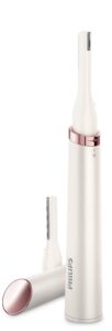 philips beauty satincompact women's precision trimmer, instant hair removal for face & eyebrows, fine body hair, hp6389