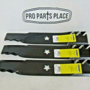 3 REPL XHT HD Mulching Blades for Husqvarna 539-112078 539112078 EZ-Series c