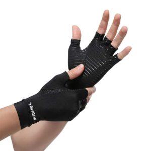 riptgear compression gloves for women and men for arthritis (pair) - women's and mens gloves for hand pain - compression gloves men and women - golf bowling cycling tennis (medium)