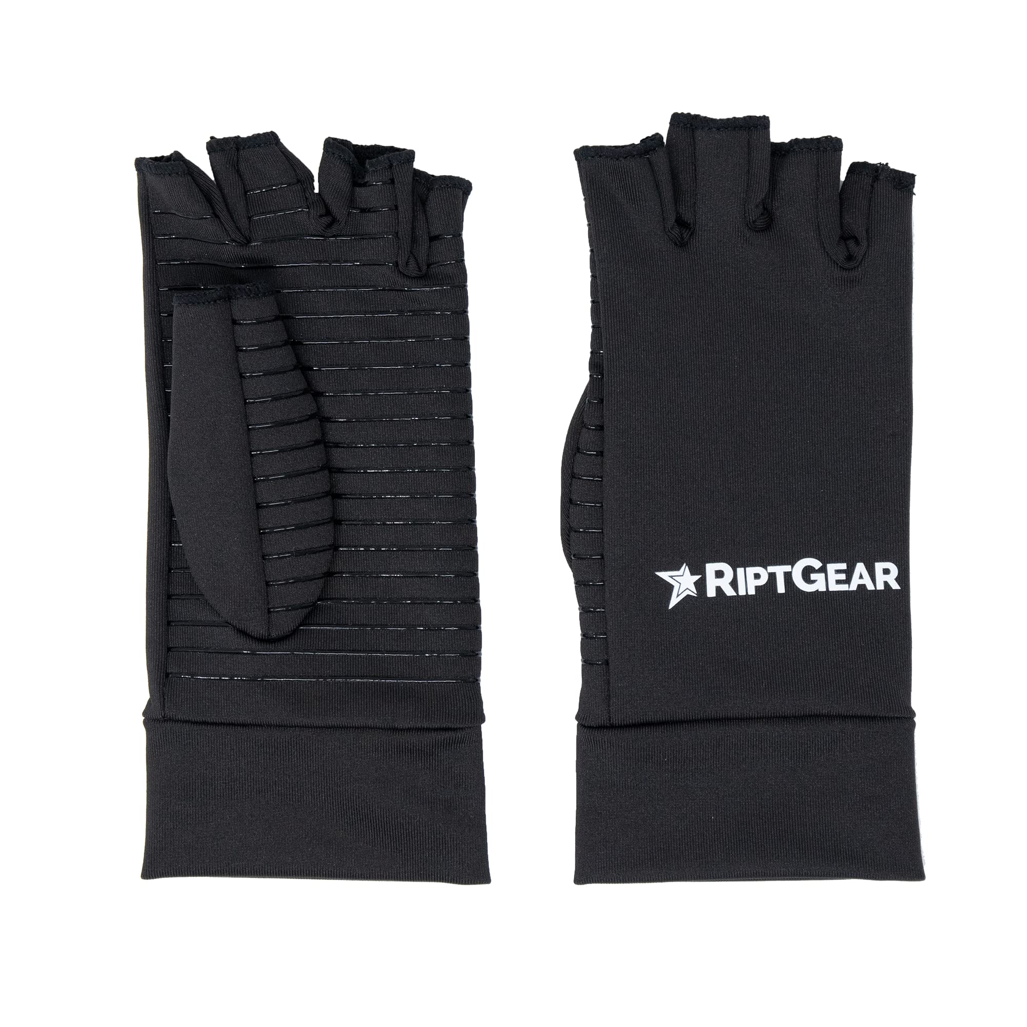 RiptGear Compression Gloves for Women and Men for Arthritis (Pair) - Women's and Mens Gloves for Hand Pain - Compression Gloves Men and Women - Golf Bowling Cycling Tennis (Medium)