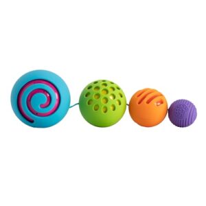 fat brain toys oombeeball - sensory nesting puzzle for babies & toddlers