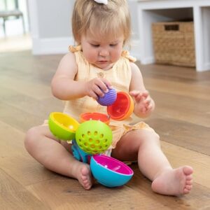 Fat Brain Toys OombeeBall - Sensory Nesting Puzzle for Babies & Toddlers