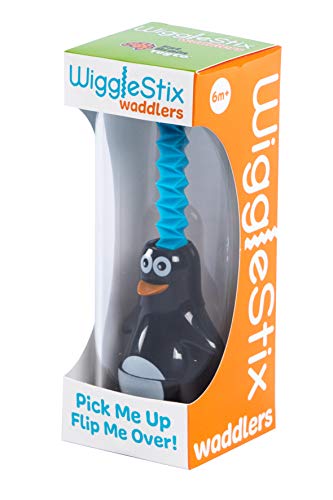 Fat Brain Toys Wiggle Stix - Penguin - Wiggle Stix Waddlers - Penguin Baby Toys & Gifts for Ages 1 to 5