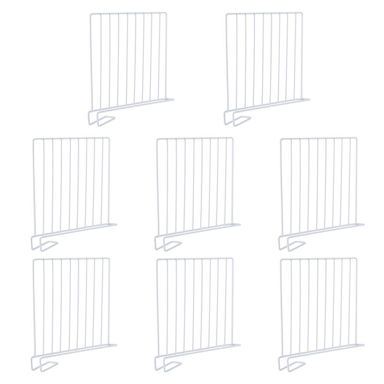 Kosiehouse Shelf Divider for Wood Closet, Sturdy Organizer Separator for Storage in Bedroom, Kitchen, Bathroom and Office Shelves, Easy Installation, Set of 8 (Set of 8)