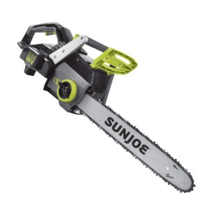 Sun Joe iON100V-18CS-CT 18-Inch 100-Volt Brushless Lithium-iON Cordless Handheld Chain Saw, Tool Only