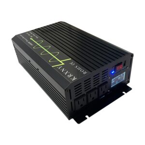 krxny 1000w pure sine wave power inverter 12v dc to 110v 120v ac 60hz with usb port for car/rv home solar system