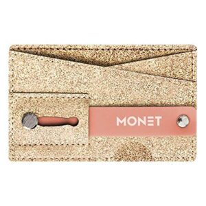 MONET RFID Blocking Phone Grip Wallet & Kickstand for Men & Women, Card Holder for Phone Case