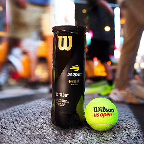 Wilson Us Open Xd Tball 3 Ball Can Tennis Balls Unisex Adult, Yellow, 3