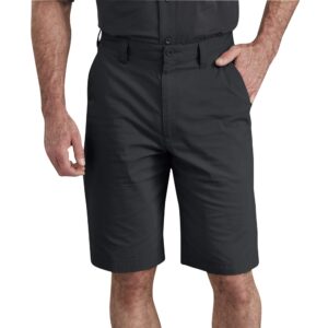 dickies men's 11 inch temp-iq performance hybrid utility short, black, 36