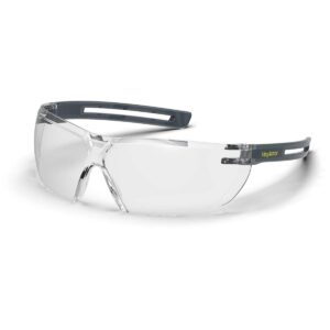 hexarmor lt400 z87 lightweight safety glasses, clear lens, trushield anti-fog coating, single