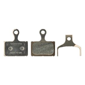 shimano spares k03s disc brake pads and spring, steel backed, resin, one, one size, 8y898010, black/white