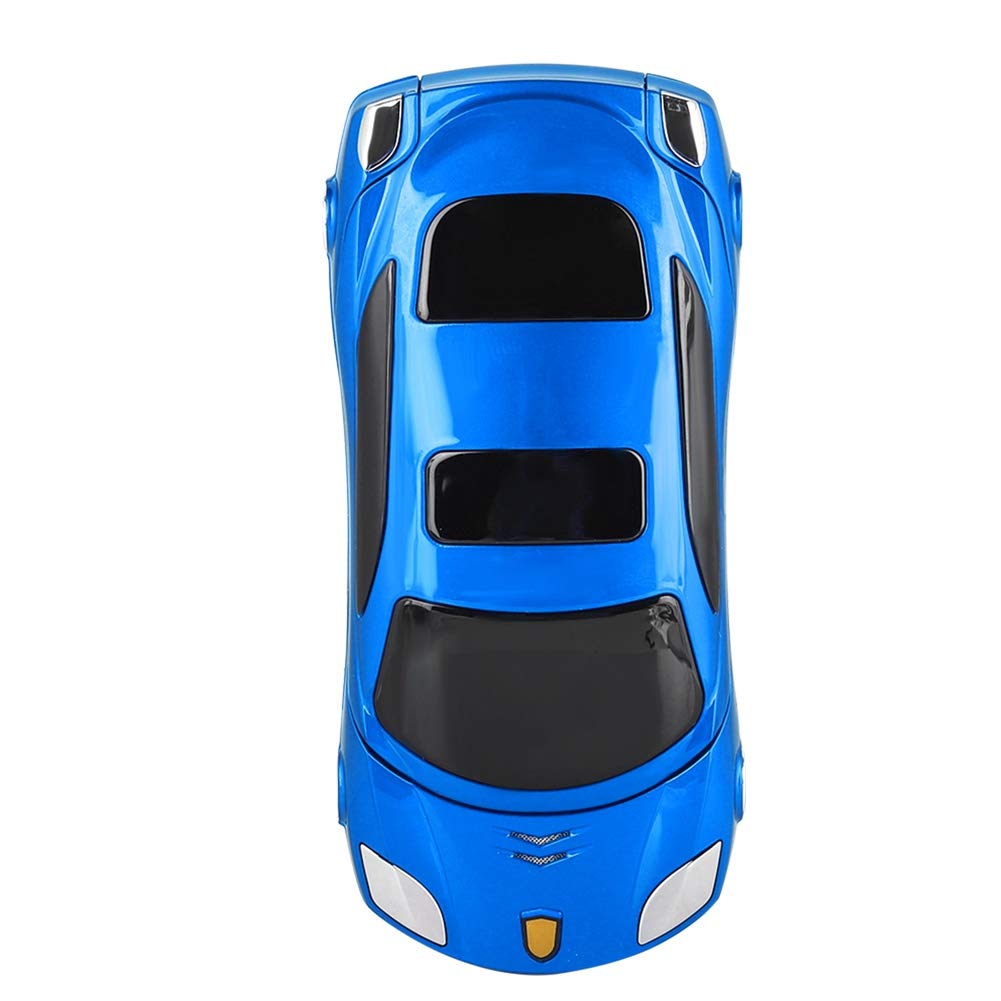 Car-Shaped Flip Phone for Senior & Kids, Flip Keypad 2G GSM Cell Phone 100-240V, Support MP3, Camera, Video Playback, Recording, Radio, Bluetooth, Calculator(Blue)