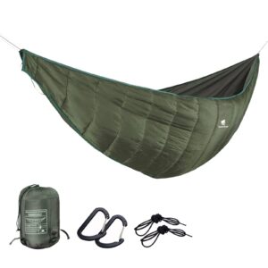 geertop ultralight hammock underquilt for camping full length camp hammock underquilts warm 3-4 seasons essential outdoor survival gear for hiking backpacking travel