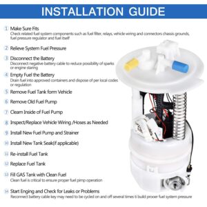 FAERSI Fuel Pump Replace OEM# E8545M Compatible with 2004-2008 Maxima 2004-2006 Nissan Altima 2004-2009 Nissan Quest V6 3.5L