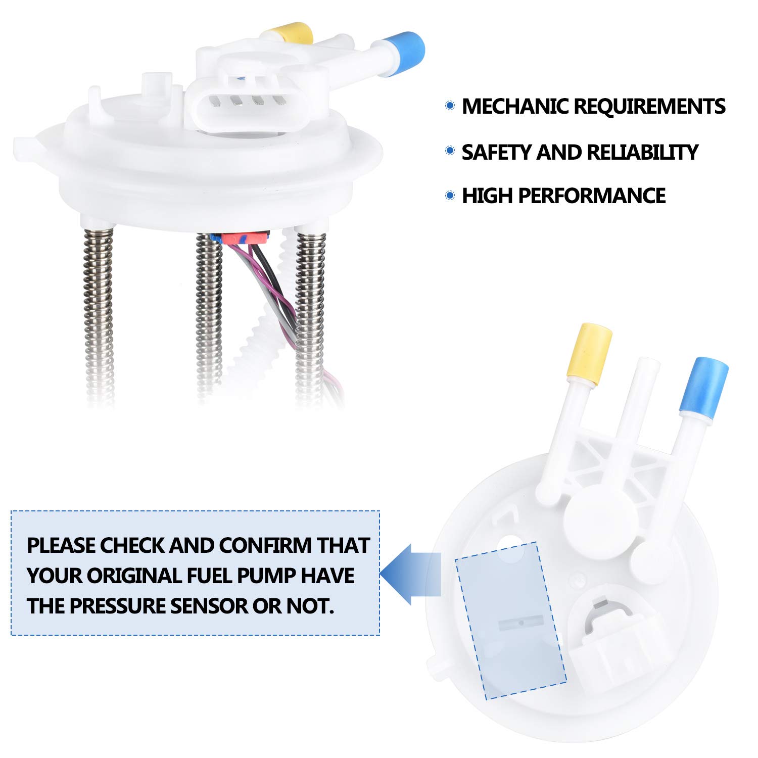 Fuel Pump Assembly Replace# E3518M Compatible with 2000-2005 Buick Lesabre 1998-2005 Park Avenue 2000-2005 Cadillac Deville 1998-2004 Seville 1998-2003 Aurora 2000-2005 Bonneville 3.8L/4.0L/4.6L