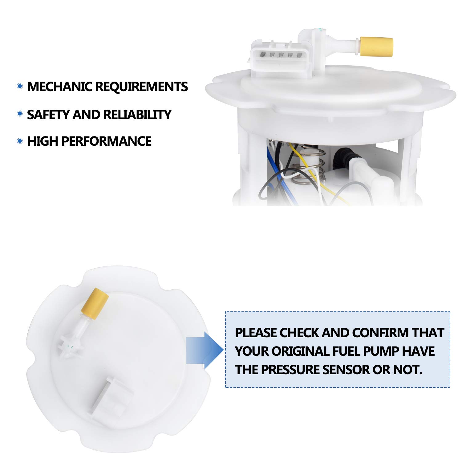 FAERSI Fuel Pump Assembly Replace# E8502M Compatible with Nissan Sentra & Sentra 2002 2003 2004 2005 2006 L4 1.8L /L4 2.5L