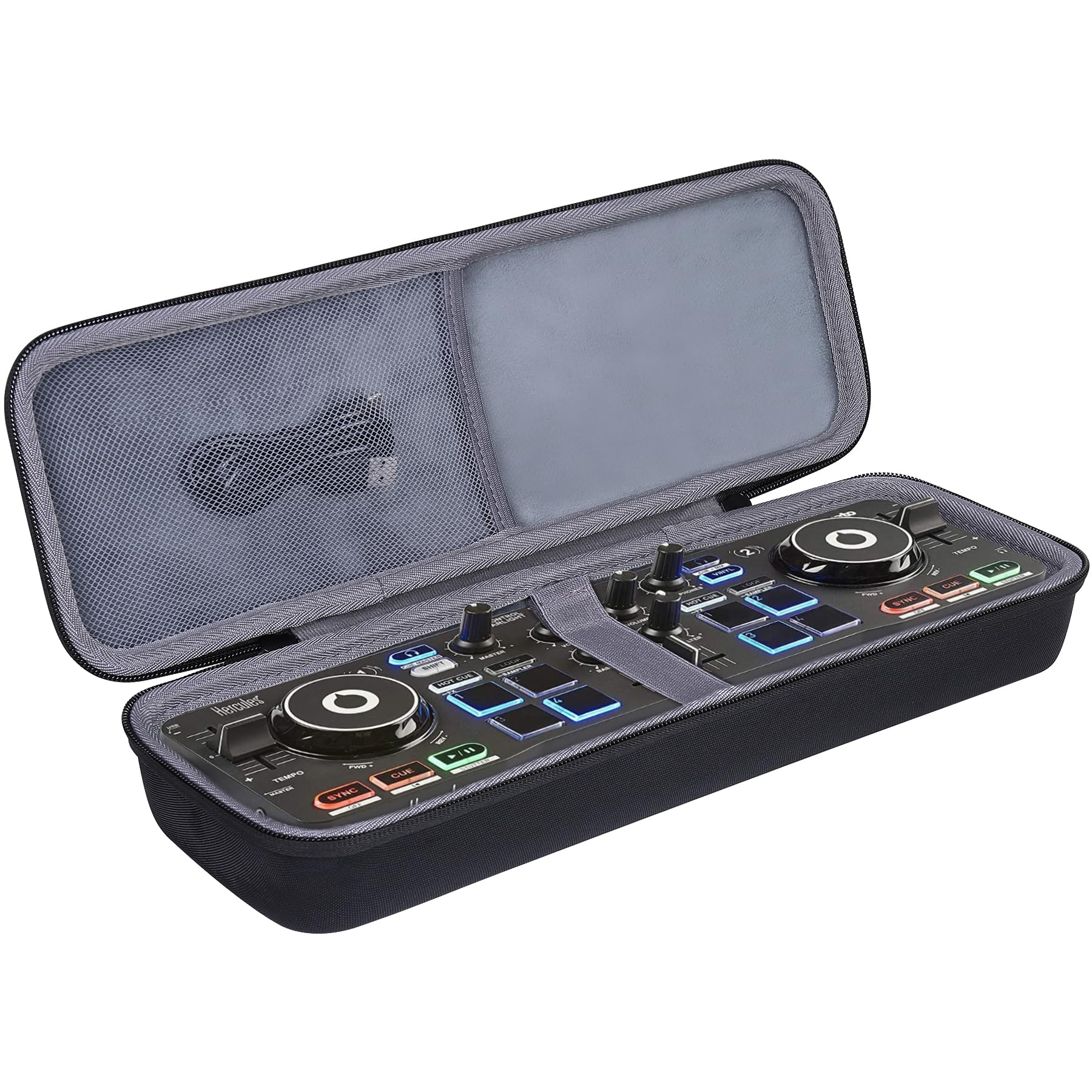 co2CREA Hard Travel Case replacement for Hercules DJ DJControl Starlight Pocket DJ Controller