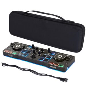 co2CREA Hard Travel Case replacement for Hercules DJ DJControl Starlight Pocket DJ Controller