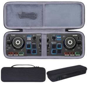 co2CREA Hard Travel Case replacement for Hercules DJ DJControl Starlight Pocket DJ Controller