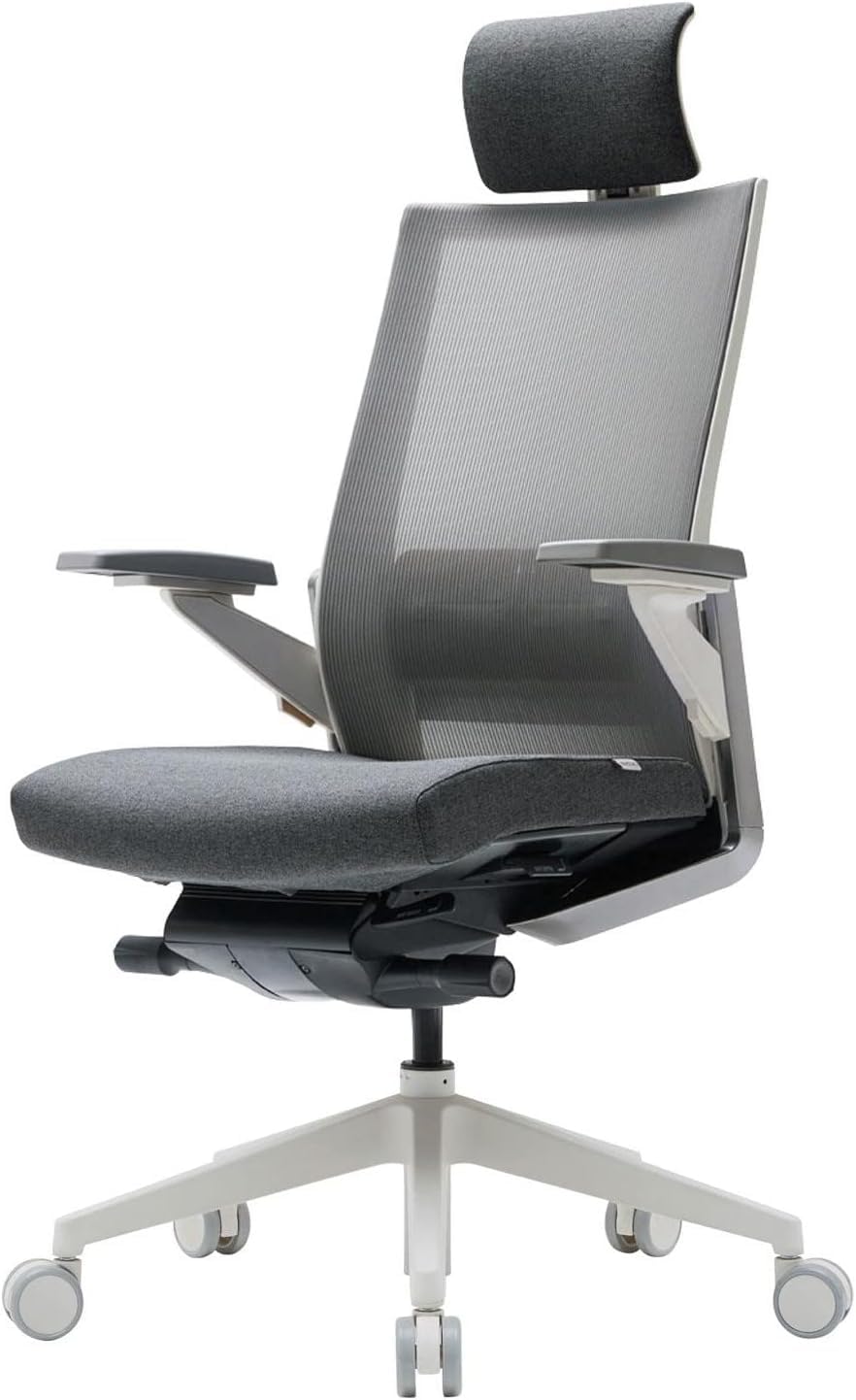 SIDIZ T80 Premium Ergonomic Office Chair : Extreme Comfort Home Office Desk Chair, Adjustable Headrest, Lumbar Support, 3D Armrests, Forward Tilt, Seat Depth, Alternative Gaming Chair (White)