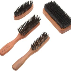 Made in Germany - SHASH The Original 100% Boar Bristle Beard Brush, Made in Germany - Naturally Conditions, Smooths and Softens Beard, Eases Itch and Irritation, Supports Healthy Growth