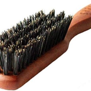 Made in Germany - SHASH The Original 100% Boar Bristle Beard Brush, Made in Germany - Naturally Conditions, Smooths and Softens Beard, Eases Itch and Irritation, Supports Healthy Growth