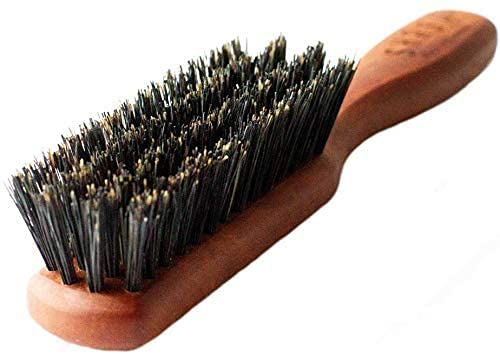 Made in Germany - SHASH The Original 100% Boar Bristle Beard Brush, Made in Germany - Naturally Conditions, Smooths and Softens Beard, Eases Itch and Irritation, Supports Healthy Growth