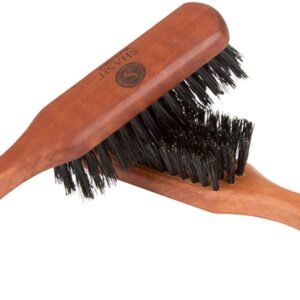 Made in Germany - SHASH The Original 100% Boar Bristle Beard Brush, Made in Germany - Naturally Conditions, Smooths and Softens Beard, Eases Itch and Irritation, Supports Healthy Growth