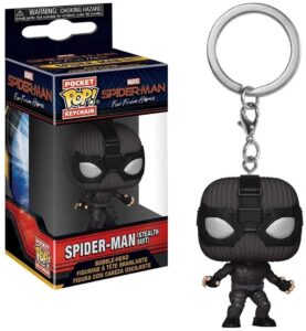 funko pop! keychain: spider-man far from home - spider-man stealth suit