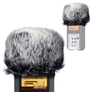 furry outdoor microphone windscreen muff for zoom h4n pro portable digital recorders, zoom mic windscreen fur windshield dead cat wind cover pop filter by youshares