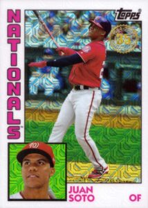 2019 topps 1984 silver chrome refractor #t84-26 juan soto baseball card