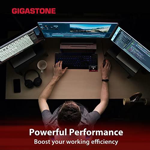 Gigastone SATA SSD 128GB 2.5 inch SSD 520MB/s Upgrade Laptop PC Memory and Storage PS4 HDD Replacement 2.5" Internal Solid State Hard Drives SATA III SLC Cache 3D NAND Game Turbo Performance