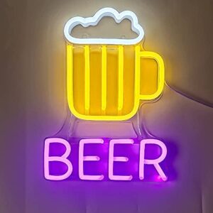 Miller Lite Neon Light Sign Lighted Beer Signs LED Neon Signs Beer Bar Pub Recreation LED Neon Lights Art Wall Decorative Sign 12v power adapter included