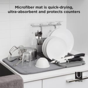 Umbra Udry Dish Rack With Dry Mat