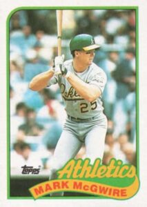 1989 topps #70 mark mcgwire